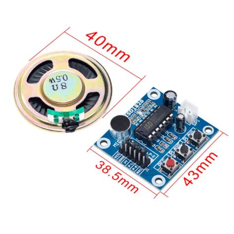 Módulo Gravador De Voz Isd1820 Com Alto Falante Bit Maker Arduinos
