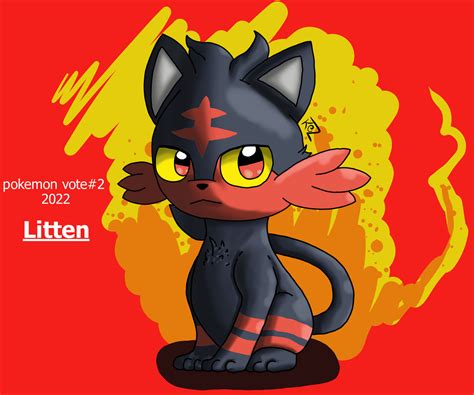 Pokemon Vote 2 2022 Litten By Kozrell04 On Deviantart