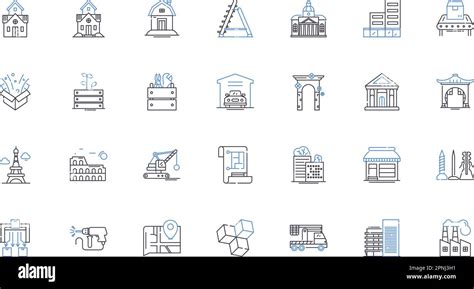 House Modernization Line Icons Collection Renovation Remodeling Upgrade Refresh Revamp