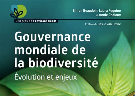 Publication Of The Book Global Biodiversity Governance