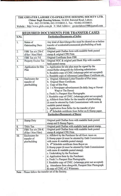 Plot Transfer The Greater Lahore