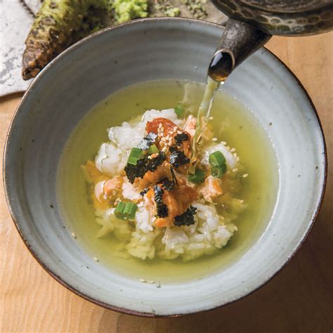 Ochazuke Japanese Green Tea Over Rice Recipe Epicurious