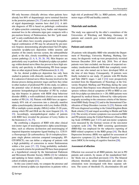 Solution Dermal Phospho Alpha Synuclein Deposits Confirm Rem Sleep Behaviour Disorder As