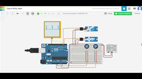 Un Circuito En Tinkercad En Donde Utilice Dos Potenciómetros Y Dos