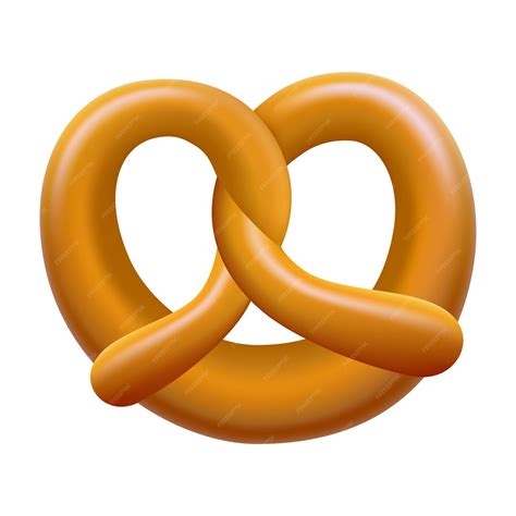 Premium Vector German Pretzel Mockup Realistic Illustration Of German