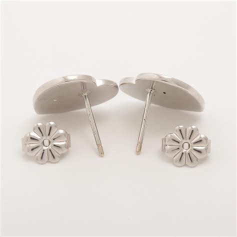 Tiffany And Co Return To Tiffany Heart Tag Stud Earring Silver For