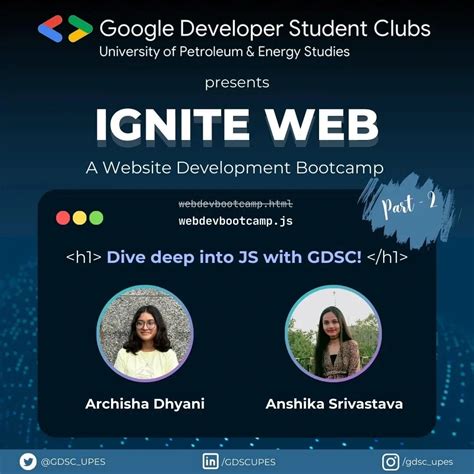 Archisha Dhyani On Linkedin Igniteweb Gdsc Webdevelopment Javascript Communitybuilding