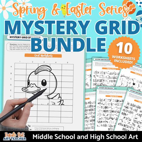 Easy Spring And Easter Art Emergency Sub Plans No Prep Grid Drawing