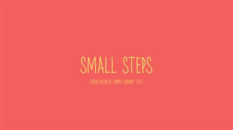 Small Steps Font Download Free For Desktop And Webfont
