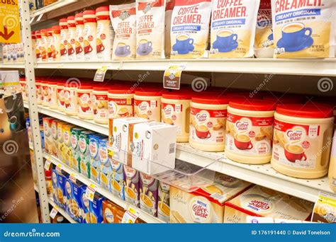 Coffee Creamer Editorial Image Image Of Shelf Flavor 176191440