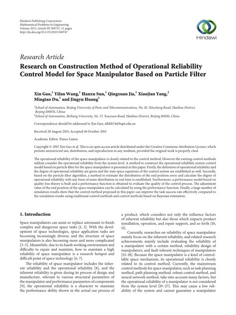 Pdf Research On Construction Method Of Operational Reliability