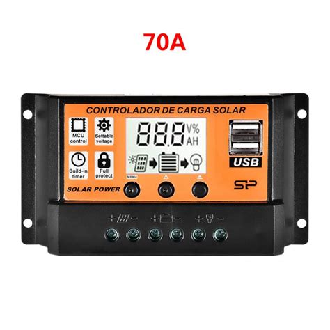 Mppt Auto Lcd Screen Solar Charge Controller Dual Vicedeal