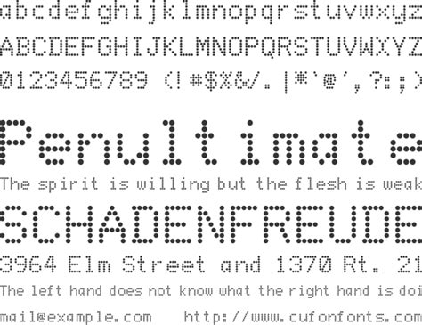 Best Font Style For Dot Matrix Printer At Sarah Fox Blog