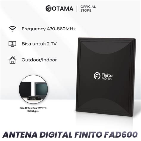 Jual Gotama Antena Digital Indor Dan Outdor Type Finito 600 Free Kabel