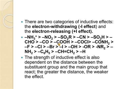Electronic Effects Inductive Mesomeric Electromeric Pptx Chemistry