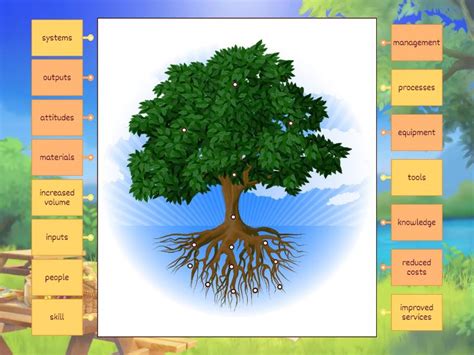 Productivity Tree Labelled Diagram