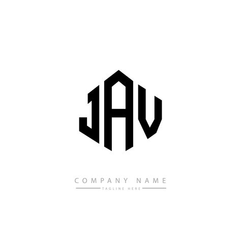JAV Letter Logo Design With Polygon Shape JAV Polygon And Cube Shape Logo Design JAV Hexagon