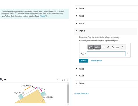 Solved Two Blocks Are Connected By A Light String Passing