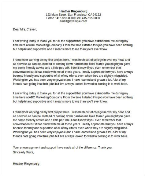 7 Thank You Letter Templates To Boss Free Sample Example Format Download