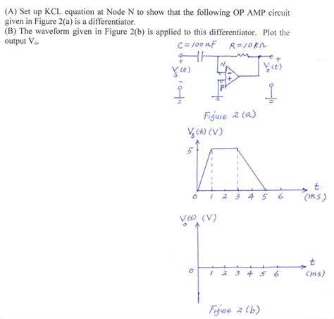 Solved A Set Up KCL Equation At Node N To Show That The Chegg