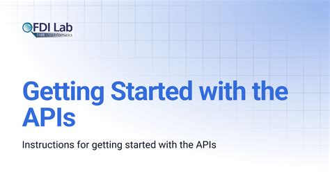 getting started with the apis api handbook