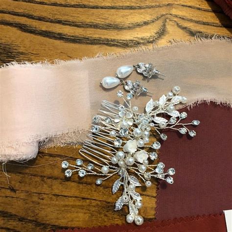 Crystal Bridal Hair Comb Pearl Wedding Hair Comb Bridal Comb Etsy