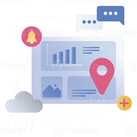 App Interface Concept Color D Illustration PNG