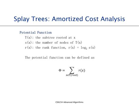PPT CS Advanced Algorithms Splay Trees Fibonacci Heaps Persistent Data Structures