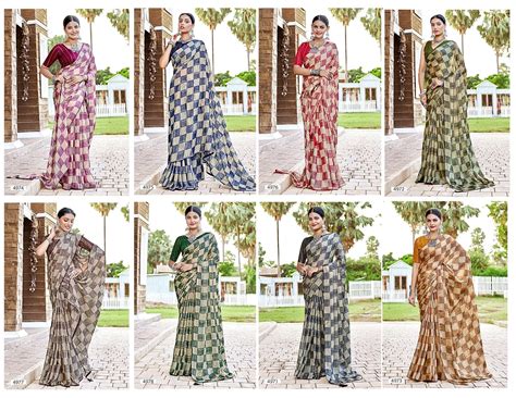 Sanvika 2 5d Designer Chiffon Sarees Kavya Style Plus