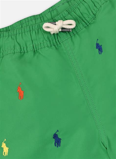 Polo Ralph Lauren Bademode Short De Bain Traveler Trunk Jungen Grün