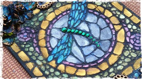 Dragonfly Mosaic Stencil Tutorial Youtube
