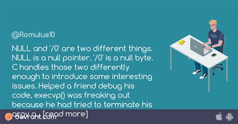 Null And 0 Are Two Different Things Null Is A Null Pointer 0 Is