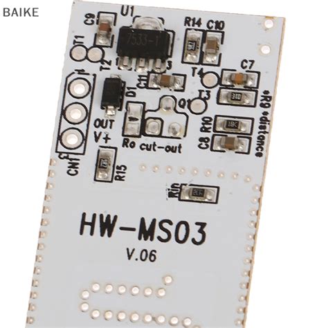 Baike Motion Radar Sensor Hw Ms03 24ghz To 58ghz Human Body Induction
