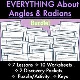 INTRO ANGULAR LINEAR SPEED FORMULAS Lesson Worksheets Word Problems KEYS