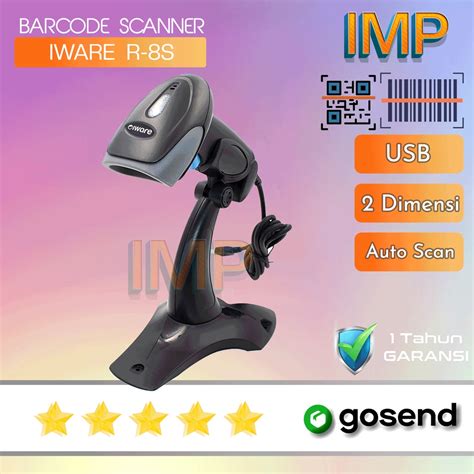 Jual Barcode Scanner 2d Usb Auto Scan Iware R8s Shopee Indonesia