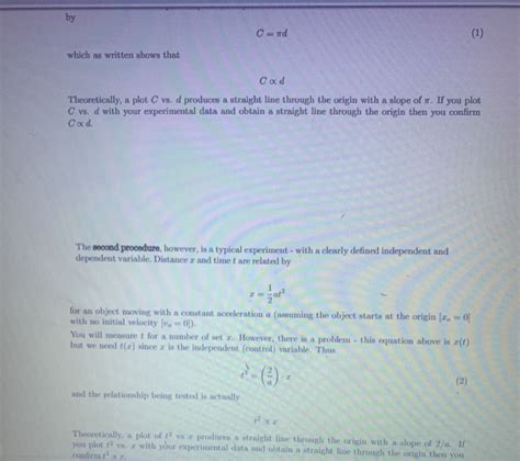 Solved Confirming Functional Relationships Objective Upon