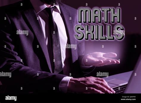 Writing Displaying Text Math Skills Business Concept Starting To Learn How To Count Numbers Add