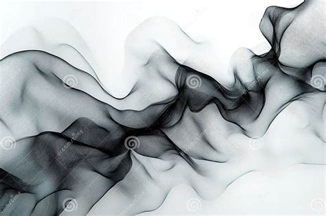 Abstract Black And White Wavy Lines Create Dynamic Visual Flow In Modern Art Stock Image Image