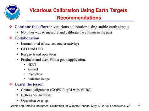 Ppt Vicarious Calibration Using Earth Targets Powerpoint Presentation Id4772030