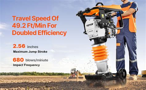 65 Hp 196 Cc Four Spring Jumping Jack Vibratory Rammer Tamper