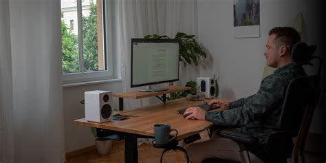 Unique Wooden Office Desks Fixed And Adjustable Ergohide