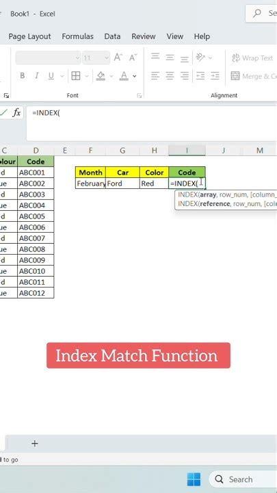 Index Match Function Excel Lookup Function In Excel Excel Youtube