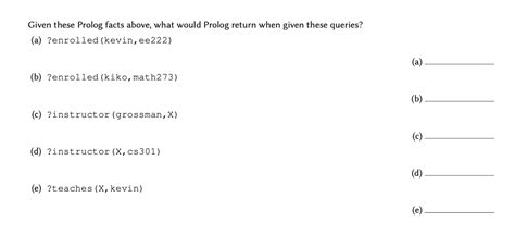 Solved Problem Prolog Logic Programming Adapted From Chegg