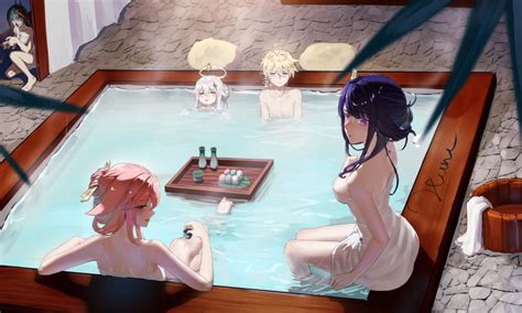 Bianhuashidapiaoliang Aether Genshin Impact Kujou Sara Paimon Genshin Impact Raiden