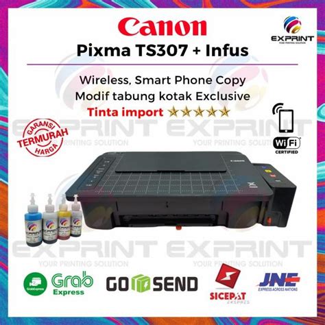 Jual Printer Canon Pixma TS307 Wireless Infus Box Shopee Indonesia