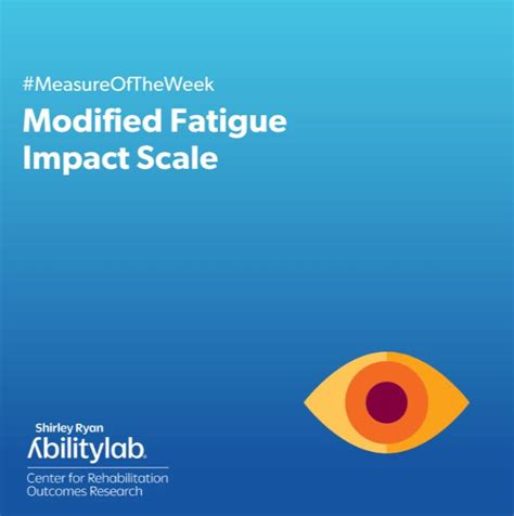 Our Measureoftheweek Is The Modified Fatigue Impact Scale Used To