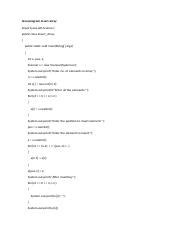 Java Program Insert Array Docx Java Program Insert Array Import Java Util Scanner Public Class