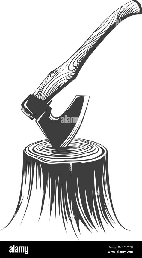 Axe Stuck Cut Out Stock Images And Pictures Alamy