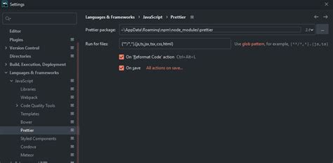 Jetbrains Ide Prettier Package Not Getting Detected By WebStorm IDE Stack Overflow
