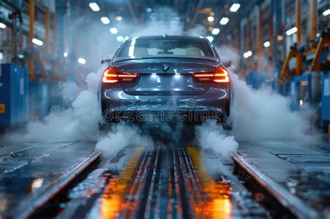 Advanced Automobile Emission Testing Machine Ensuring Compliance Stock Illustration